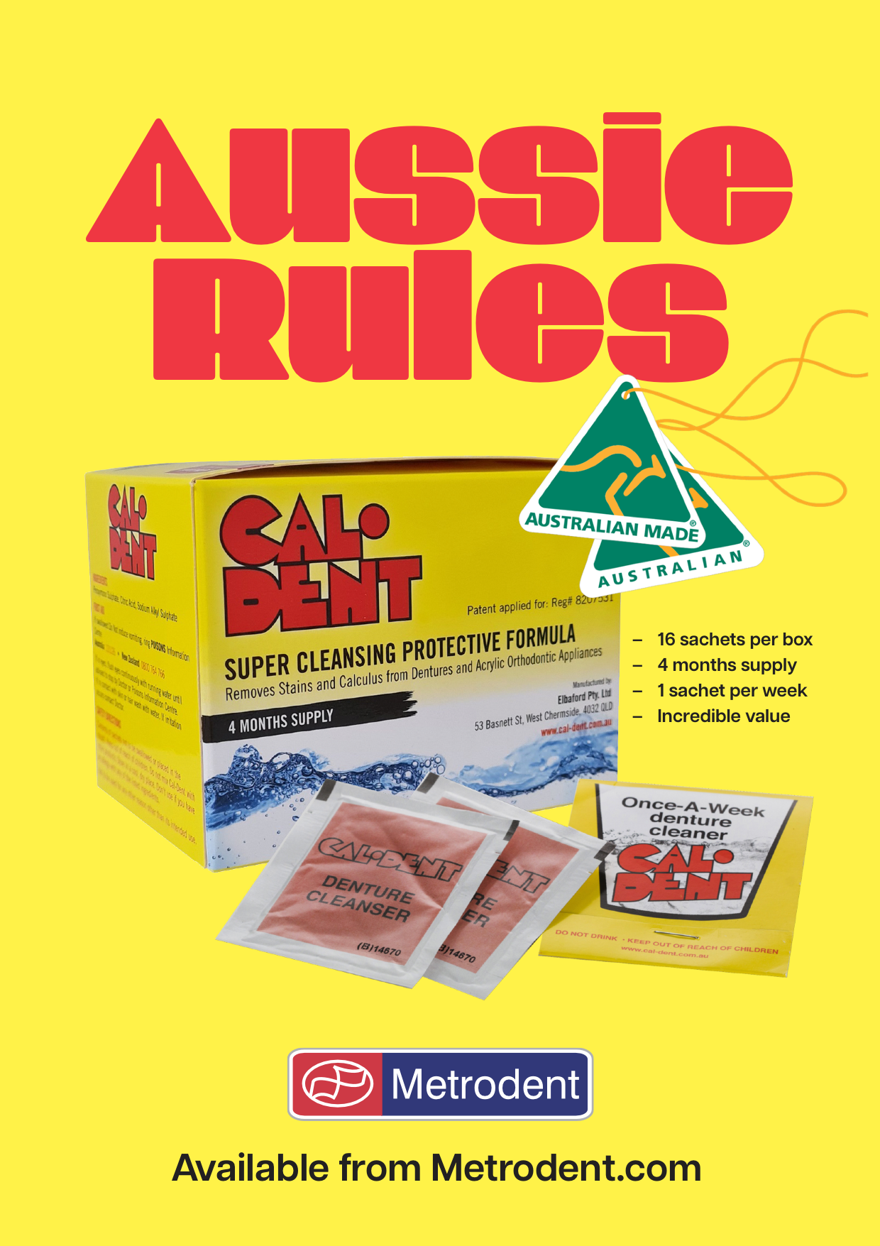 Caldent – Denture Cleaner | Metrodent