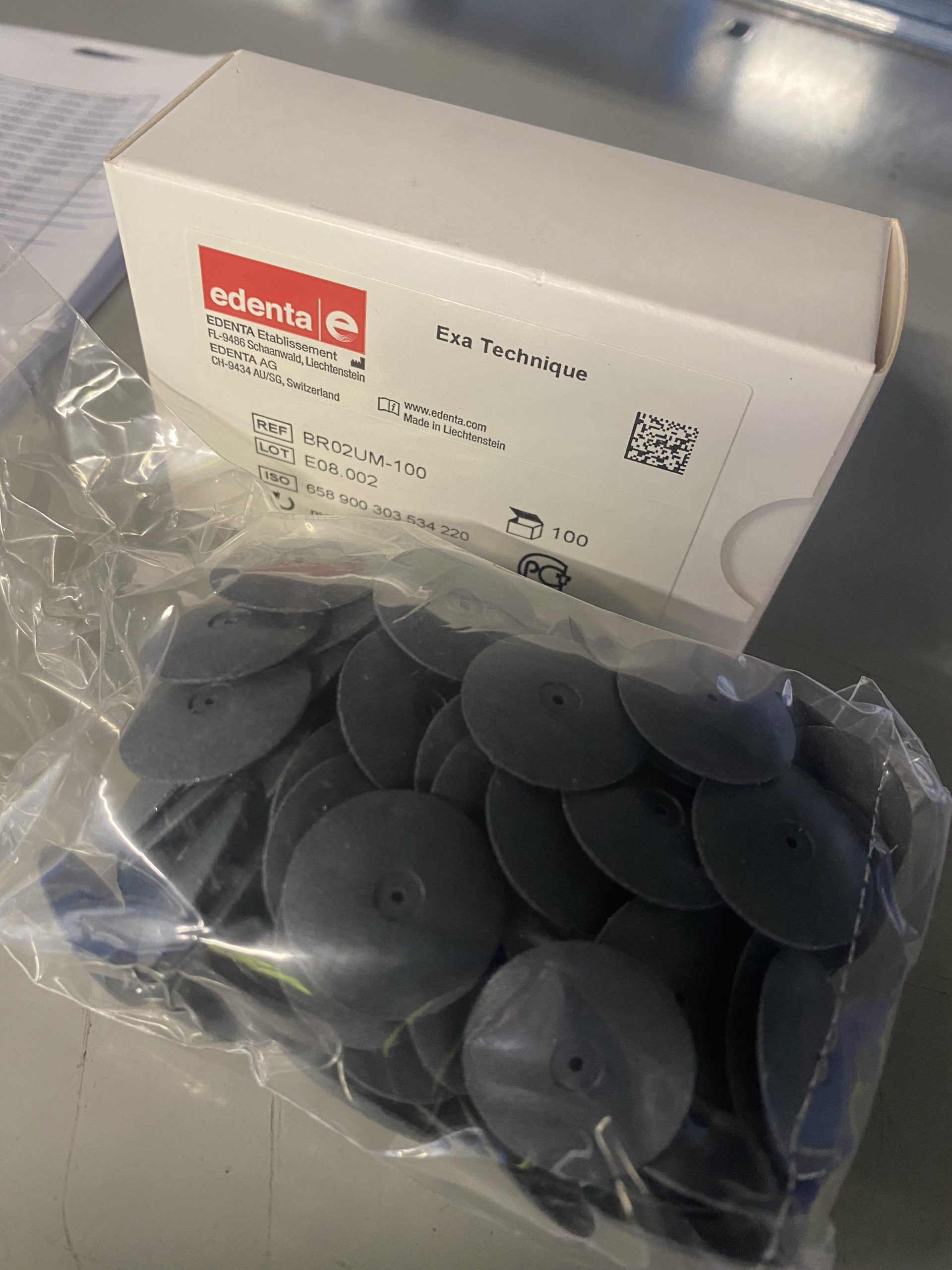 Edenta – Exa Technik unmounted Grey BR02UM (BOX 100) | Metrodent